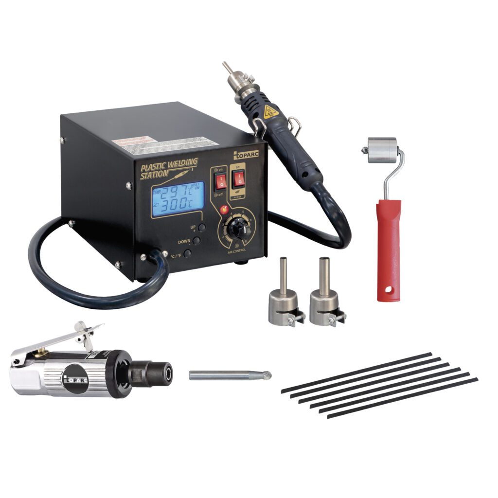 PLASTICS WELDING STATION - WITH ACCESSORIES AND SCRAPER - Aer-o-cure